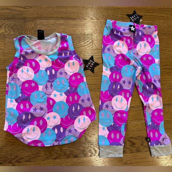 Pixielane | Pajamas | Pixielane Pajama Set 3t Pink And Purple Smiley ...
